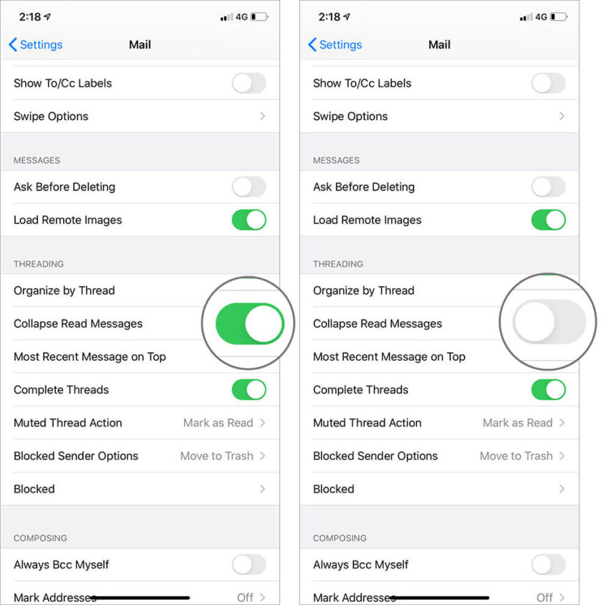 How to organize email threads in Apple Mail for iPhone and iPad ...