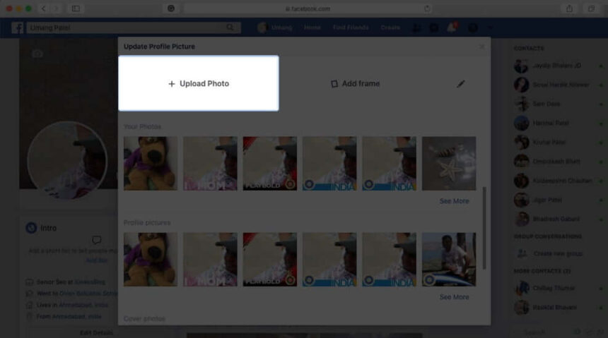 How to Add a Temporary Facebook Profile Picture on iPhone and web ...