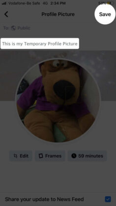 How to Add a Temporary Facebook Profile Picture on iPhone and web ...