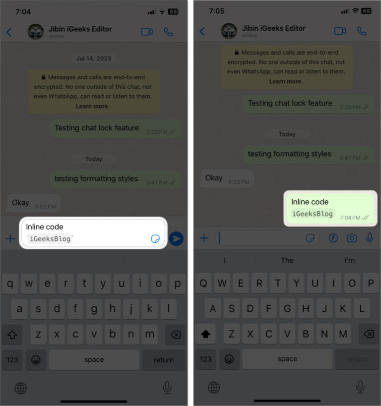 How to type Bold, Italic, and Strikethrough in WhatsApp on iPhone ...