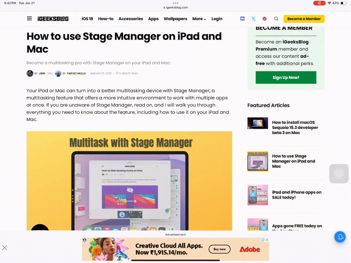 How to Use the Dock on iPad (with iPadOS 26 Features) – iGeeksBlog