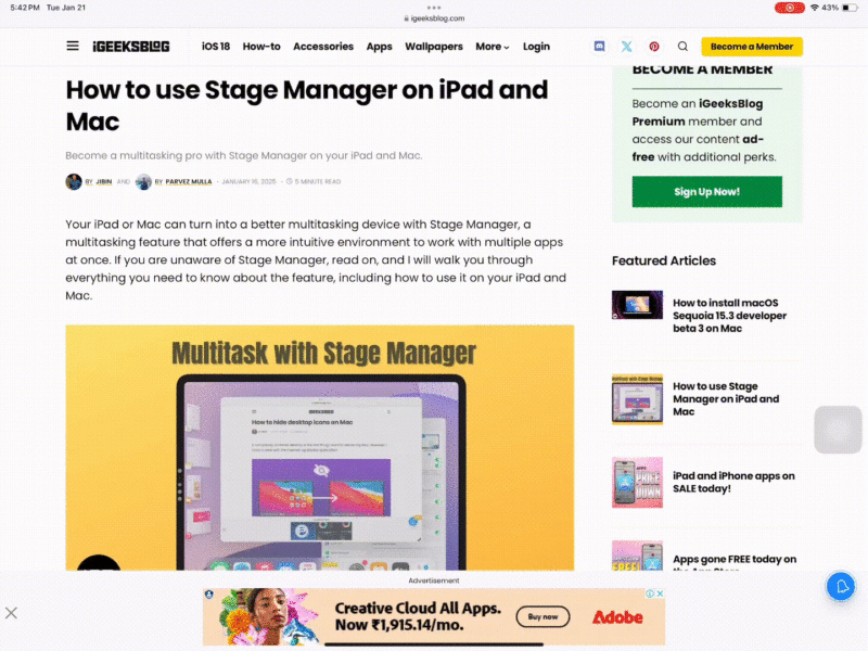 How to Use the Dock on iPad (with iPadOS 26 Features) – iGeeksBlog