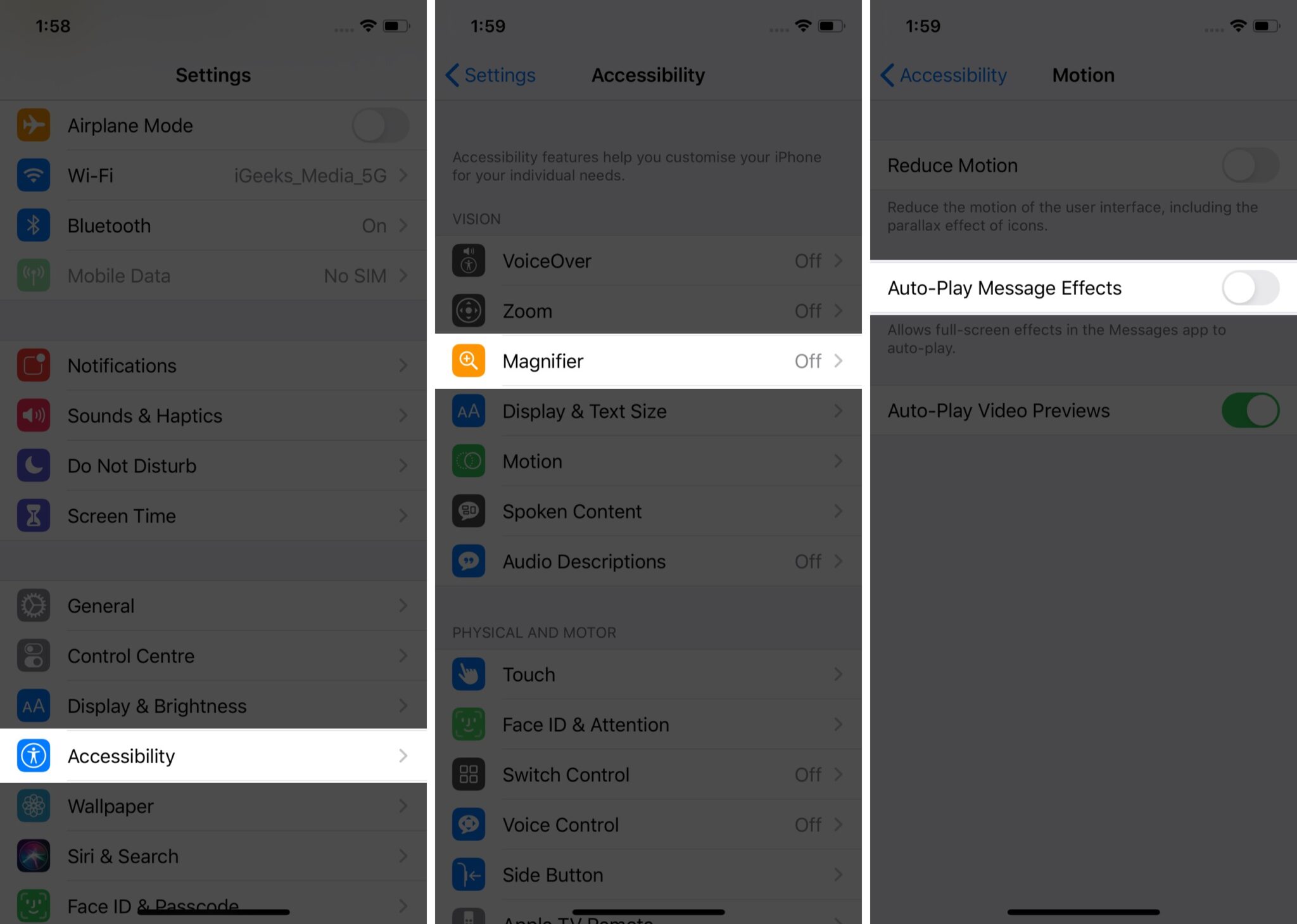 How to disable iMessage screen effects on iPhone and iPad – iGeeksBlog