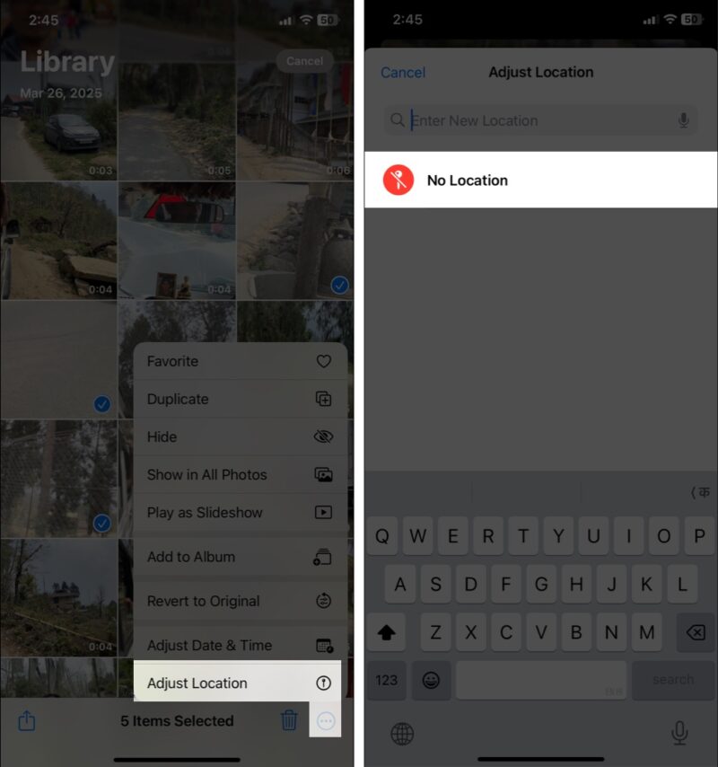 How to remove location from photos and videos on iPhone