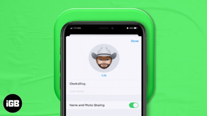 How to customize your iMessage profile on iPhone - iGeeksBlog