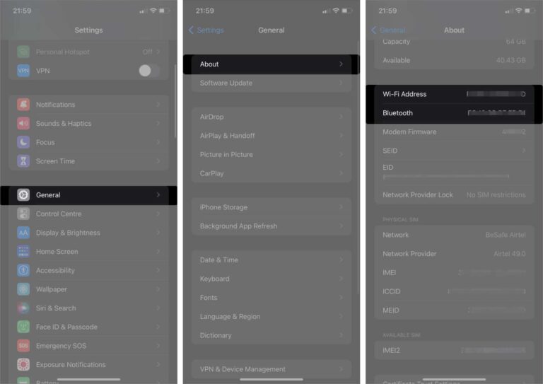 How to find the MAC address on an iPhone or iPad – iGeeksBlog