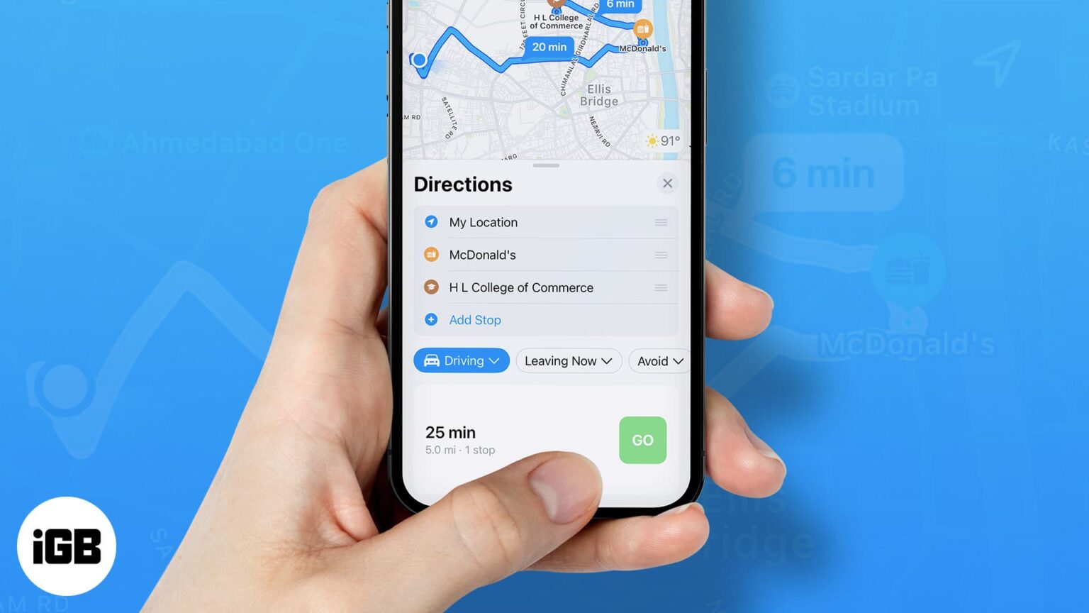 How to use multi-stop routing in Apple Maps on iPhone and iPad - iGeeksBlog