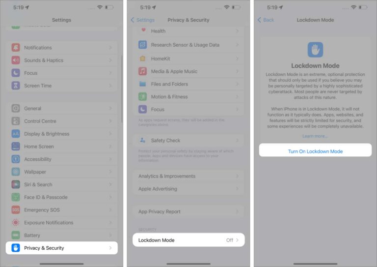 How to use Lockdown mode on iPhone, iPad, and Mac – iGeeksBlog