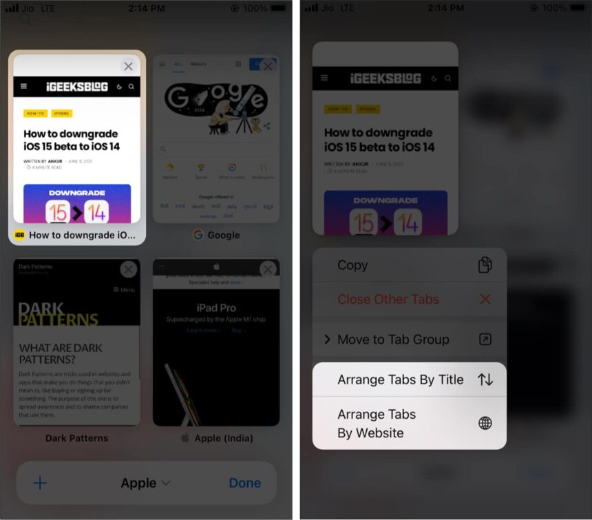 How to use Tab Groups in Safari on iPhone, iPad and Mac – iGeeksBlog