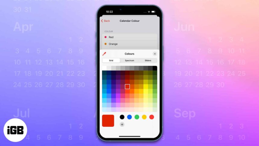 How to change Calendar color on iPhone, iPad, and Mac - iGeeksBlog