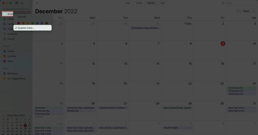 How to change Calendar color on iPhone, iPad, and Mac – iGeeksBlog