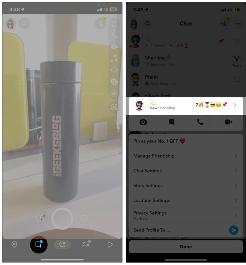 How to use Friendship Profiles in Snapchat on iPhone – iGeeksBlog