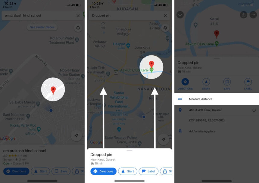 Measure distance between two points in Google Maps on iPhone – iGeeksBlog