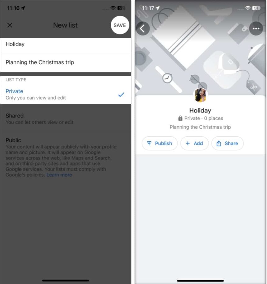 How to create list of places in Google Maps on iPhone – iGeeksBlog