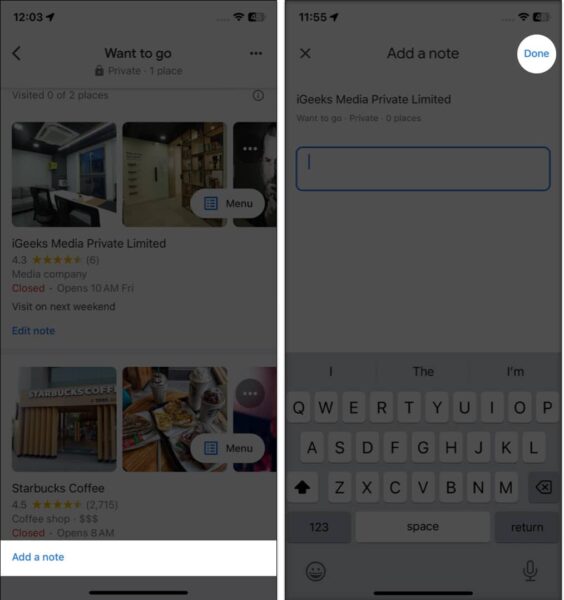 How to create list of places in Google Maps on iPhone – iGeeksBlog