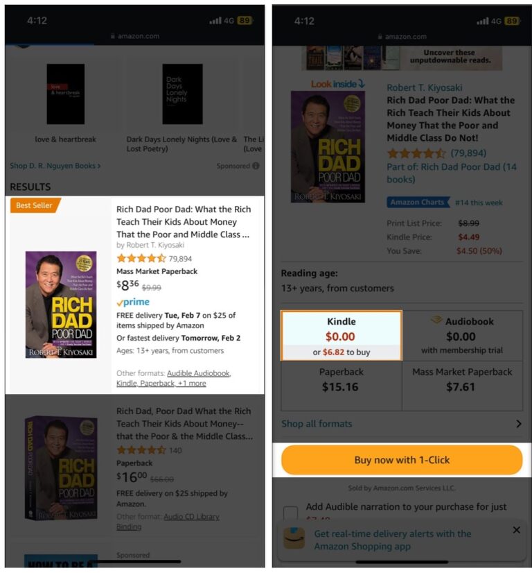 How to buy Kindle books on iPhone and iPad (2025) – iGeeksBlog