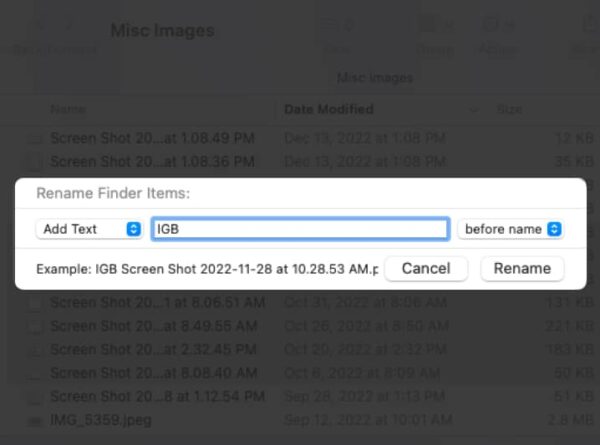 How to batch rename multiple files on Mac – iGeeksBlog