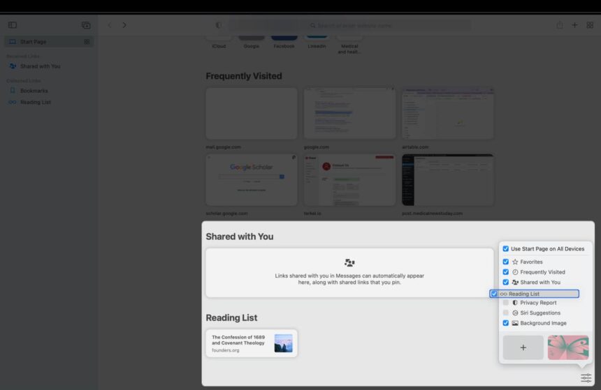 How to customize Safari Start Page on Mac (2026) – iGeeksBlog