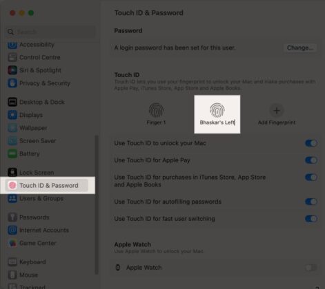 How to use Touch ID on your Mac