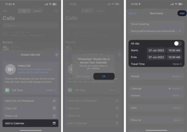 How to schedule WhatsApp calls on iPhone – iGeeksBlog