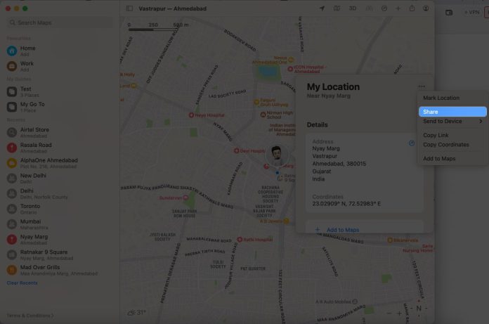 How to share live location using Apple Maps on iPhone and Mac – iGeeksBlog