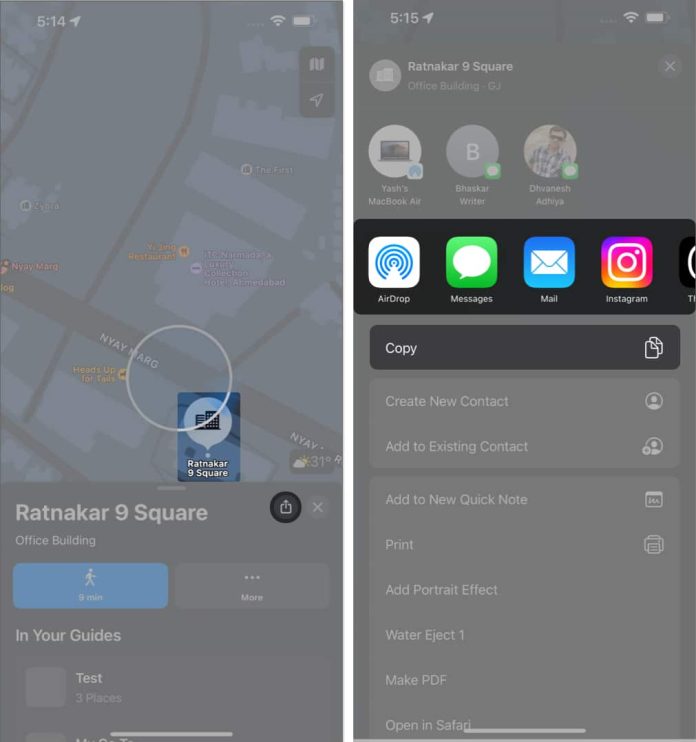 How to share live location using Apple Maps on iPhone and Mac – iGeeksBlog