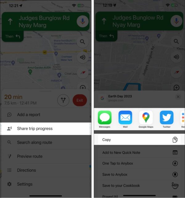 How to Share Location in Google Maps on iPhone – iGeeksBlog
