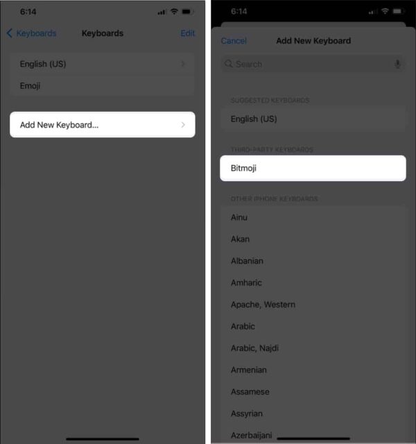 How to add Bitmoji to your iPhone keyboard – iGeeksBlog