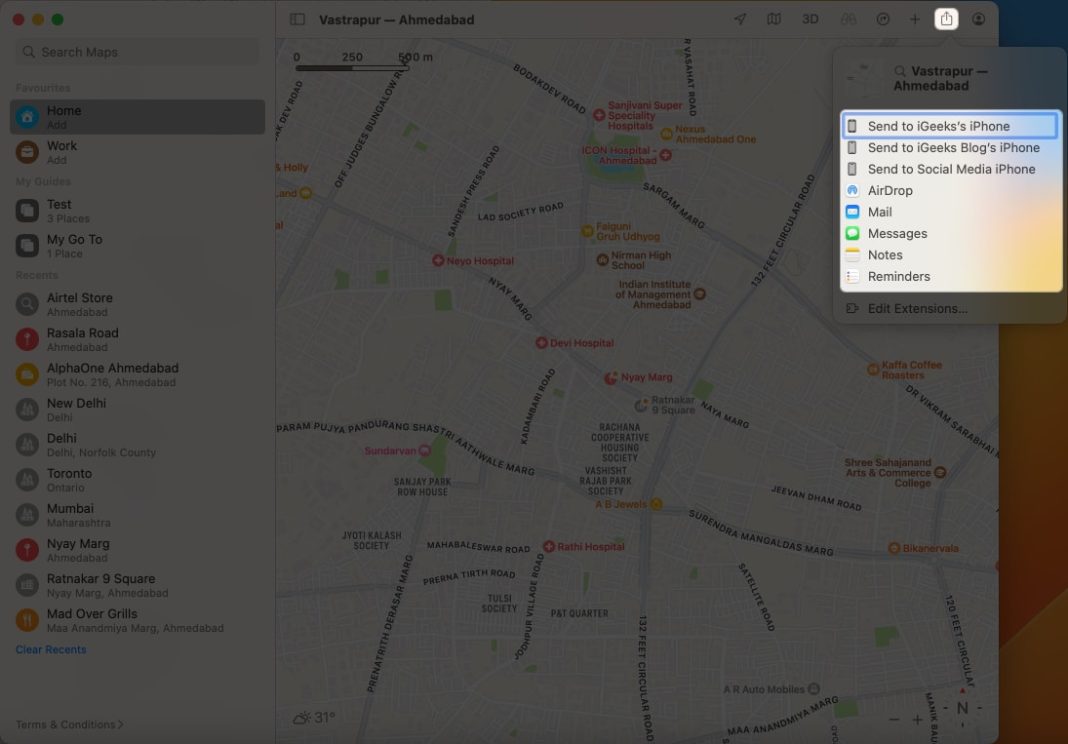 How to share live location using Apple Maps on iPhone and Mac – iGeeksBlog