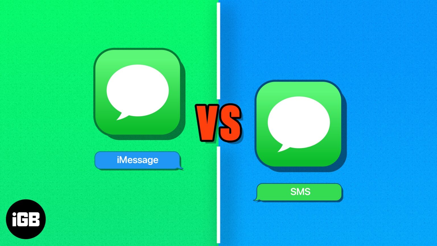 Difference between iMessage vs. SMS on iPhone