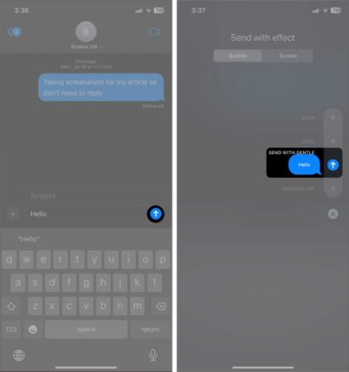 How to use and send iMessage with effects on iPhone