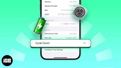 How to Check iPhone Battery Cycle Count (Works on All)