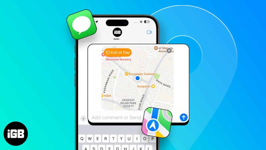 How to share location in iMessage on iPhone, iPad, and Mac - iGeeksBlog
