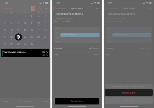 How to delete Calendar Events on iPhone or iPad – iGeeksBlog