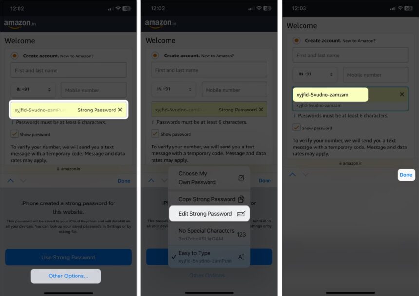 How to customize suggested strong passwords in Safari on iPhone ...