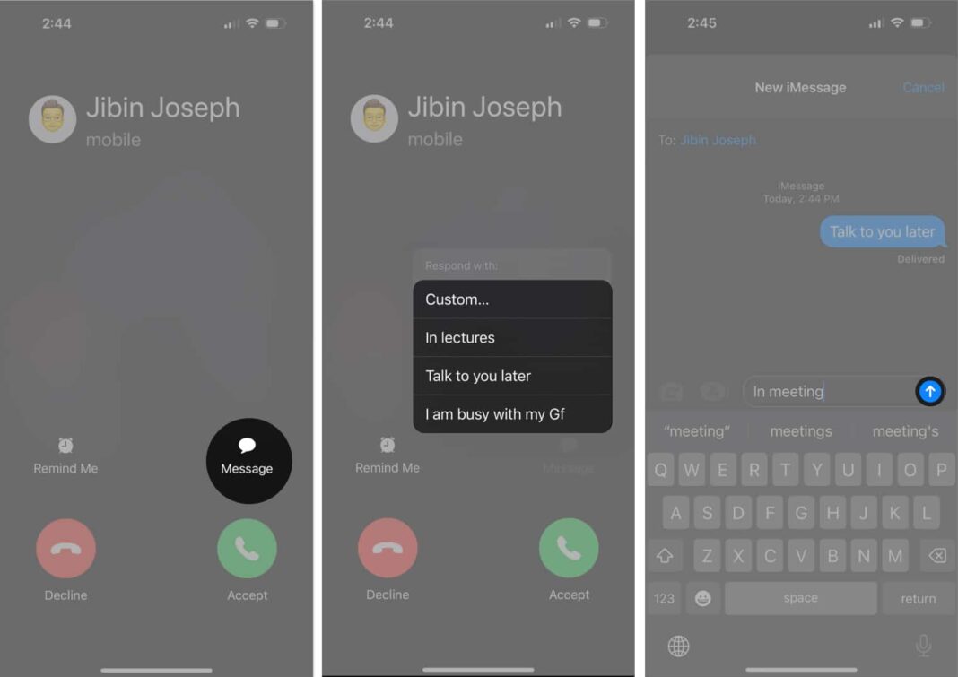 How to set custom quick responses for incoming calls on iPhone – iGeeksBlog