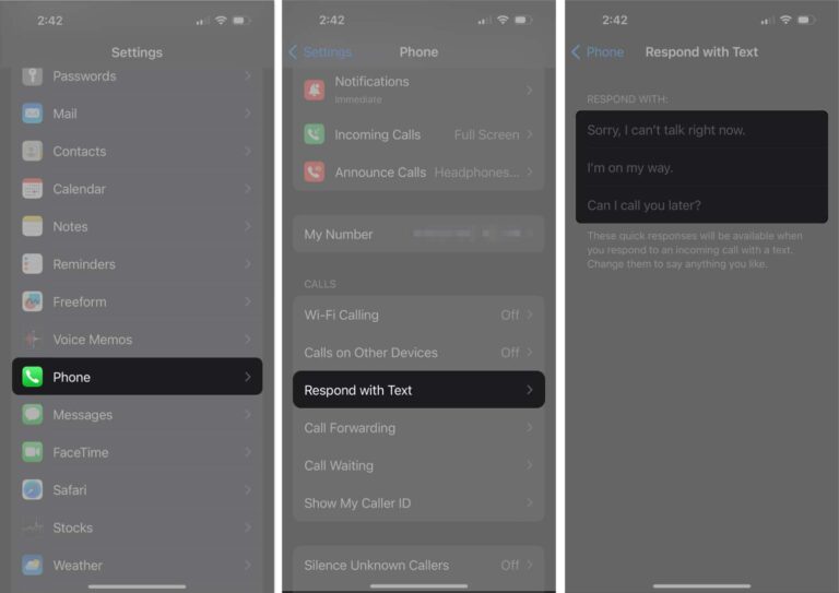 How to set custom quick responses for incoming calls on iPhone – iGeeksBlog