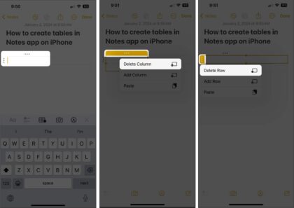 How to use tables in Notes app on iPhone, iPad, and Mac – iGeeksBlog
