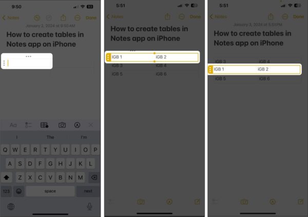 How to use tables in Notes app on iPhone, iPad, and Mac – iGeeksBlog