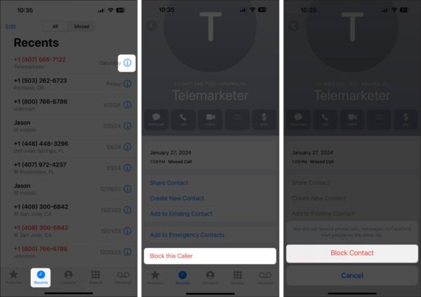 How to Block Phone Number on iPhone