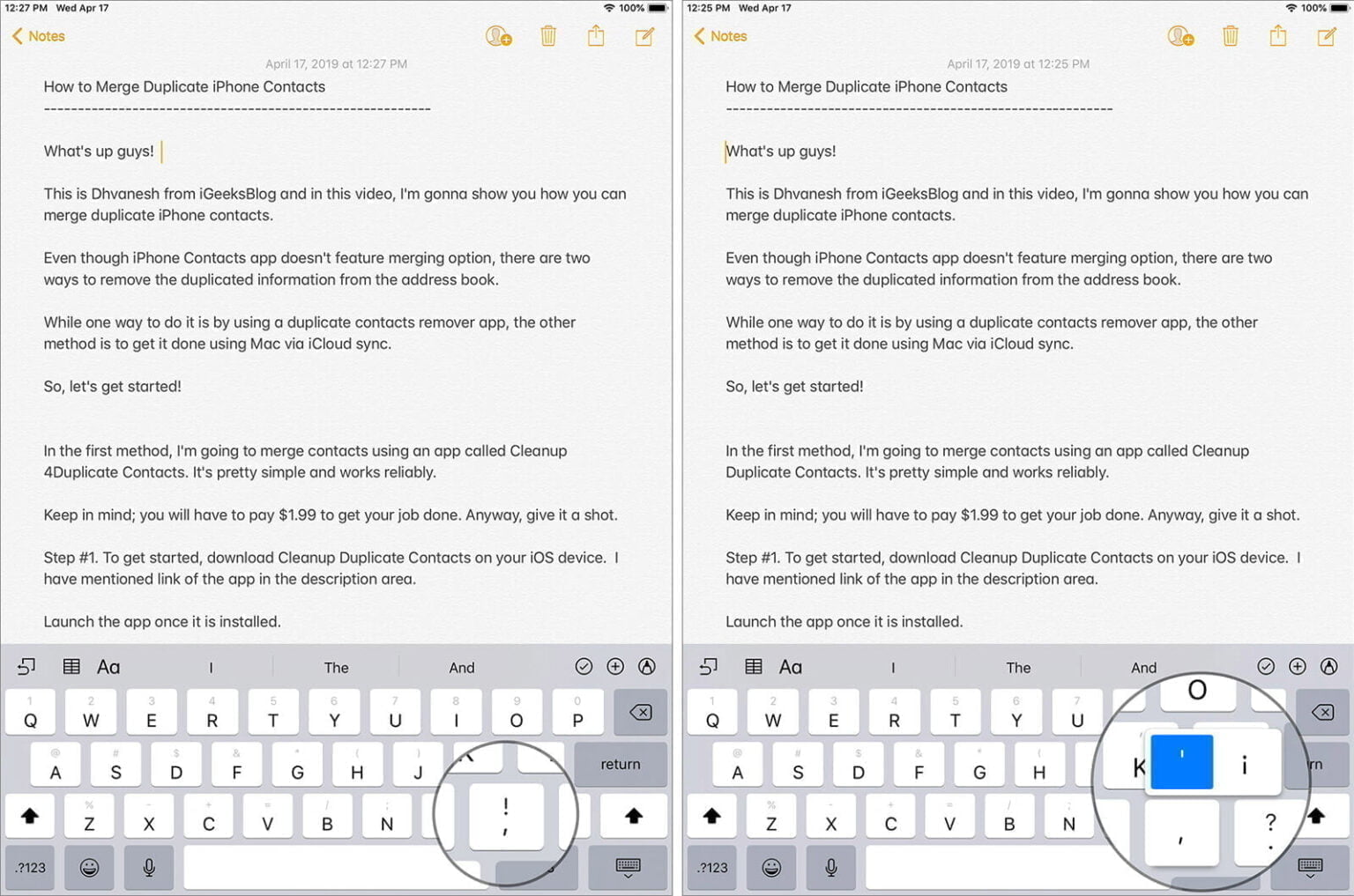 iPad Typing Tips and Tricks for Faster Typing on Your Tablet – iGeeksBlog