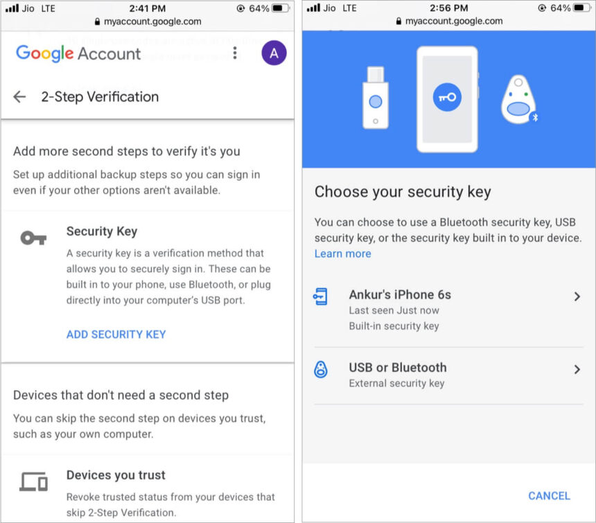 How to set up Google 2-step verification on iPhone and iPad - iGeeksBlog