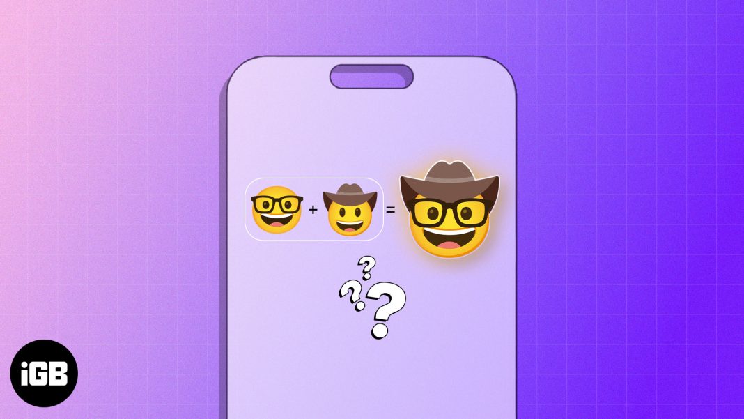 How to combine emoji to create sticker art on iPhone