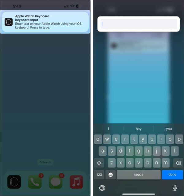 How to turn off Apple Watch keyboard input notification on iPhone