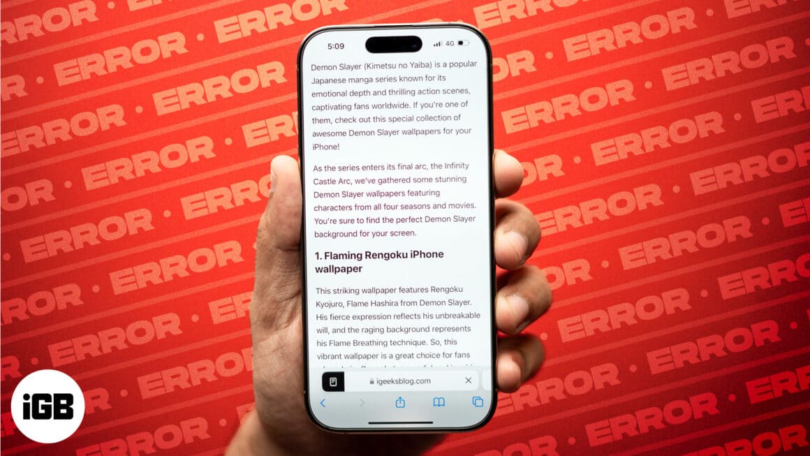 Safari not working on your iPhone? Here’s how to fix it - iGeeksBlog