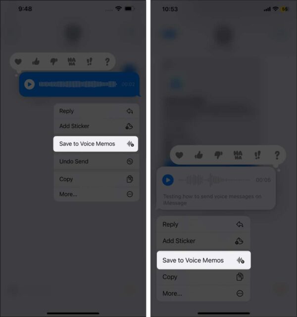 How to send audio messages on iPhone
