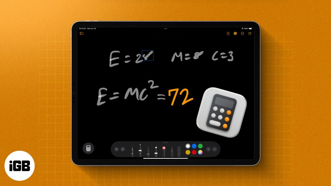 How to use iPadOS 18 Calculator app and Math notes
