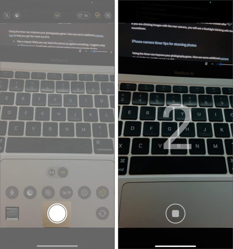 How to Use Timer on iPhone Camera – iGeeksBlog