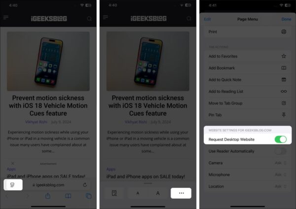 How to Request Desktop Site on iPhone (Safari and Chrome)