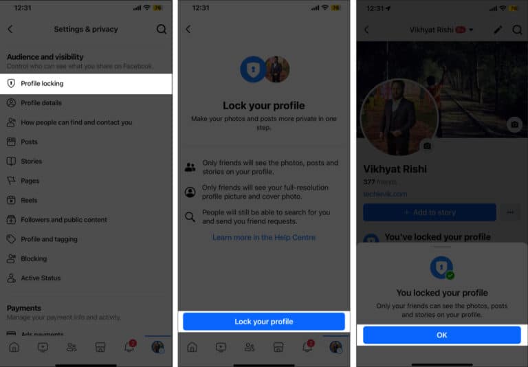 How to Lock Your Facebook Profile – iGeeksBlog